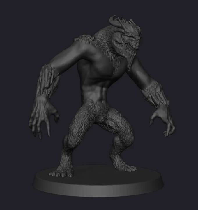 Design and sculpt any characters and miniatures for 3d printing in stl ...