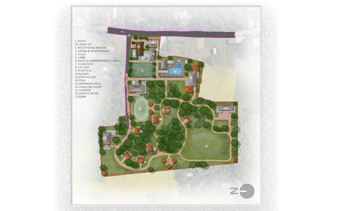 Do gray scale or colored architectural masterplan render by Yakubarc24 ...