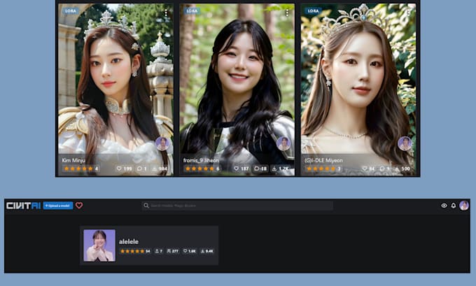 Make a custom sd15 lora model for you by Alelele_civitai | Fiverr