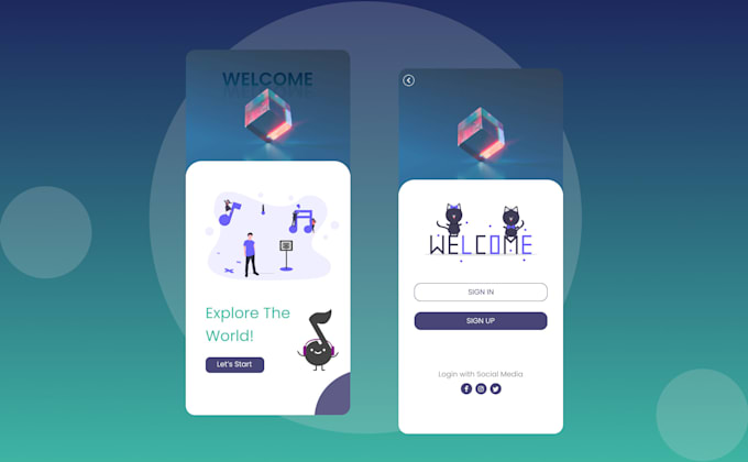 Design mobile app and webiste using figma by M_talha546 | Fiverr