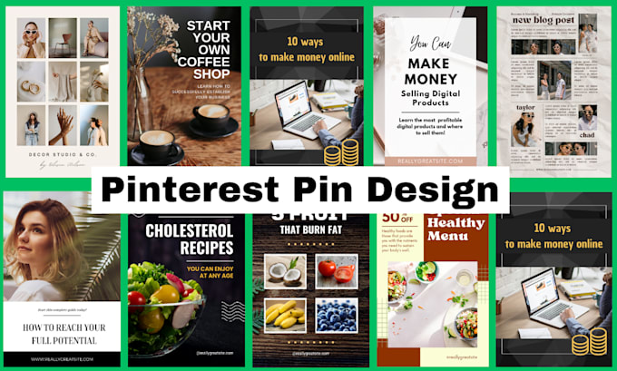 Create custom pinterest pins design by Kabirahmedjr | Fiverr