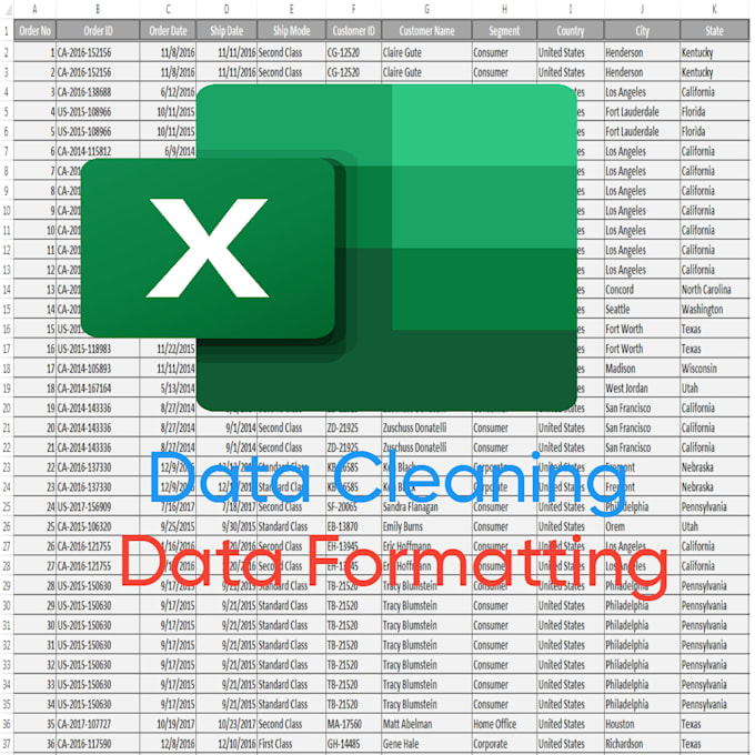Do ms excel data cleaning and formatting by Shameemdeen198 | Fiverr