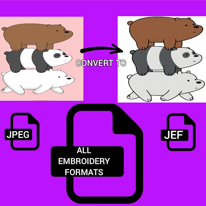 Photoi can turn your photos into embroidery format by Mehmet_ozbey | Fiverr