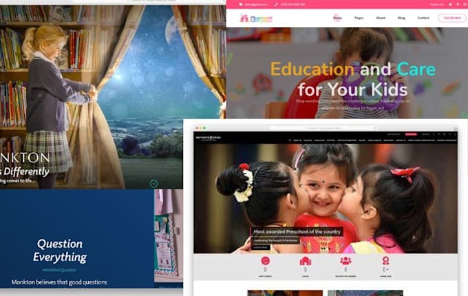 Create your kindergarten website, childcare, daycare, preschool ...