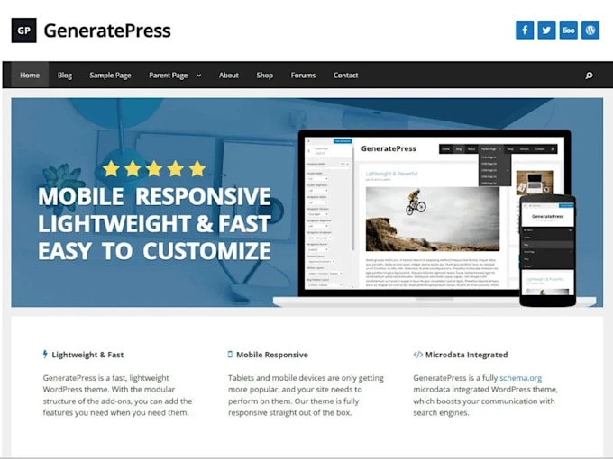 Build fast loading wordpress website with generatepress premium theme, gutenberg by Fhortunate ...