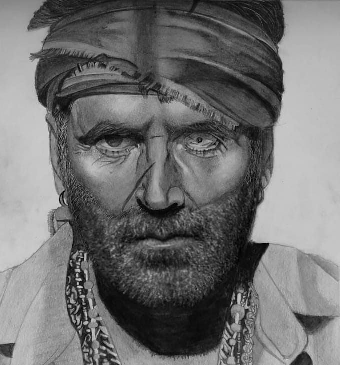 Do hyper realistic graphite sketching by Harshkumar2709 | Fiverr