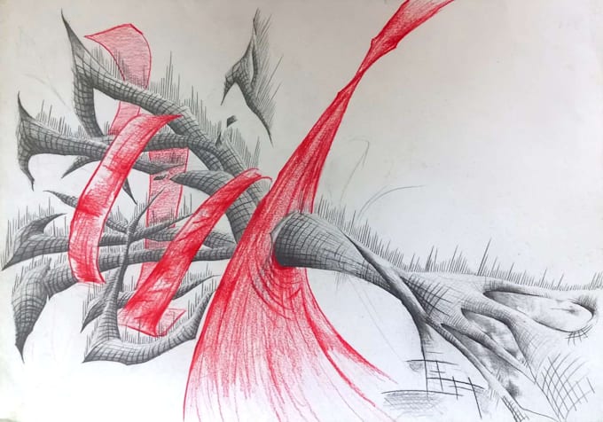 Draw unique abstract shapes and compositions by Cavebestiam | Fiverr