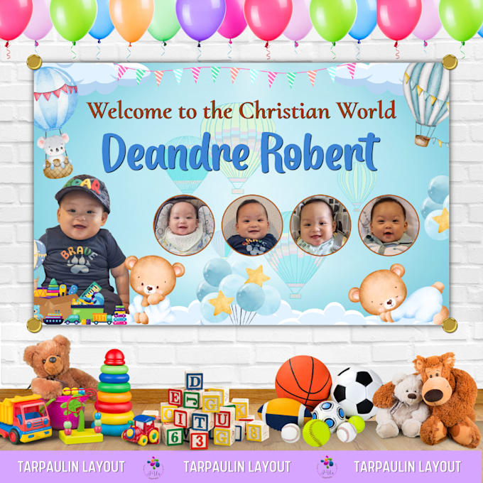 Do tarpaulin layout for you by Pearlolivethlom | Fiverr