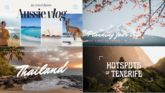 Design stylish travel thumbnails for you by Rebeccavbeugen | Fiverr