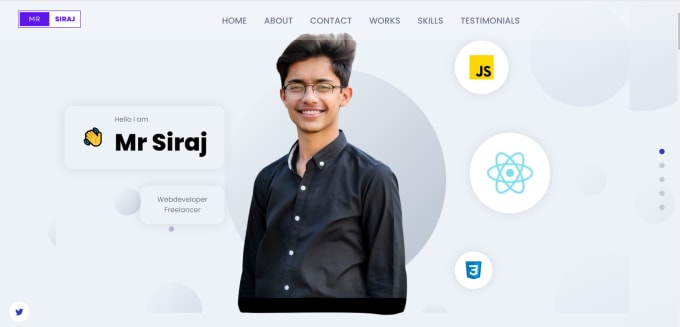 Create Portfolio Website Using React And Next Js By Sirajminhas Fiverr