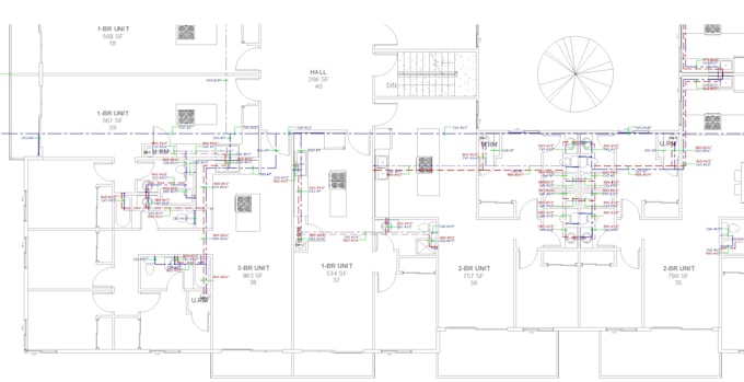 Draw mep, hvac, and plumbing design drawings in autocad by Miralimondal ...
