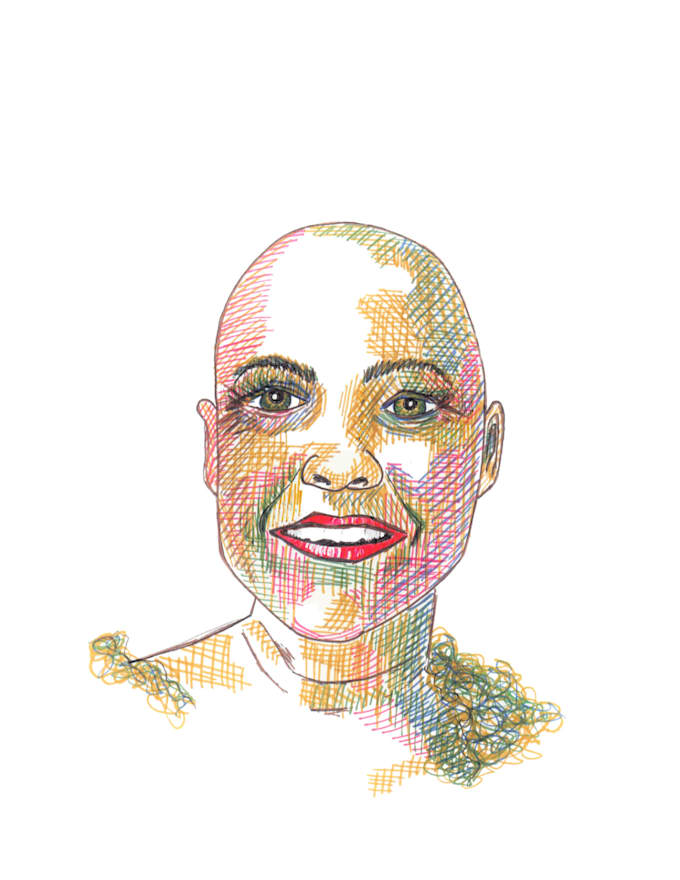 Create a stunning crosshatch style portrait in any color by Valriele ...