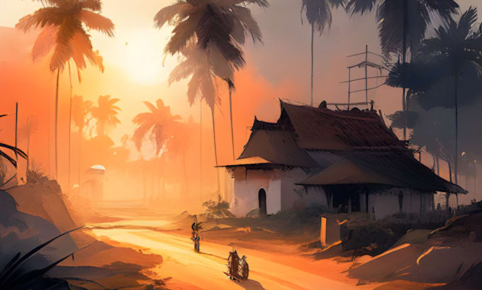 Create amazing landscape ai art by Balandesigns | Fiverr