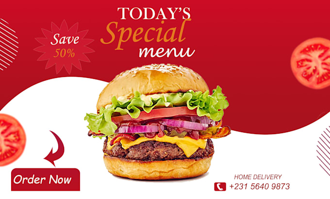 Design a eye catching food posters,menu,flyers by Aiman__zafar | Fiverr