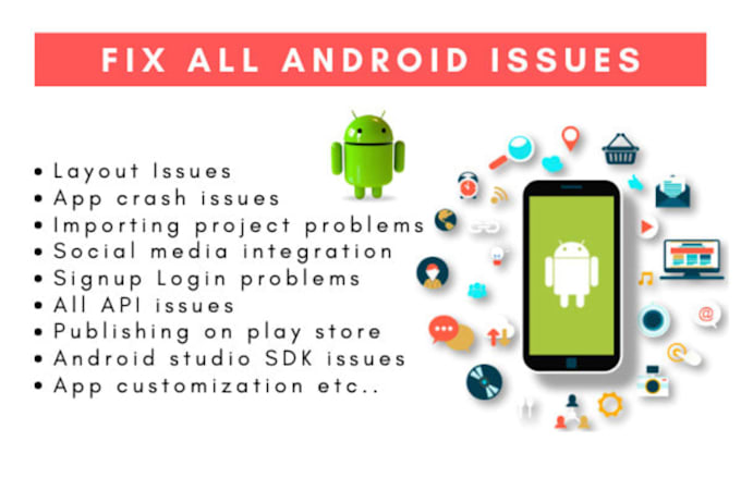 Fix android app bugs crashes errors and anrs by Dudhatkishan | Fiverr Fix android app bugs crashes errors and anrs by Dudhatkishan | Fiverr