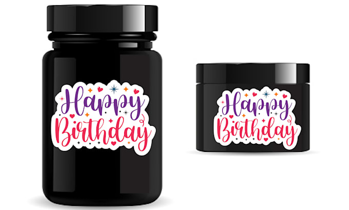 Create typography sticker designs and custom sticker design by Lucky837 ...