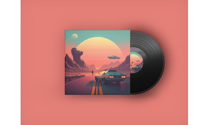 Make vintage retro, modern album cover art by Samyvlady | Fiverr