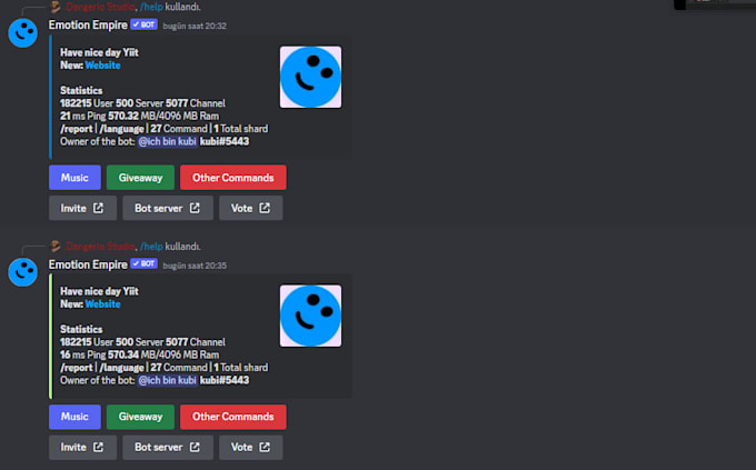 Develop discord bots for you by Dangeriostudio | Fiverr Develop discord bots for you by Dangeriostudio | Fiverr