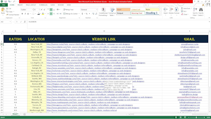 Do accurate data entry, typing job, excel data entry, and web research ...