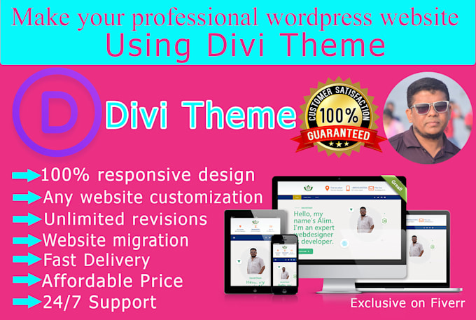 Install wordpress theme, customise your website using divi, elementor pro by Seowpexperts | Fiverr
