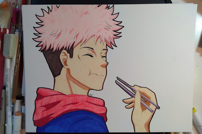 Create traditional drawings of characters and animals by Katsartcorner ...