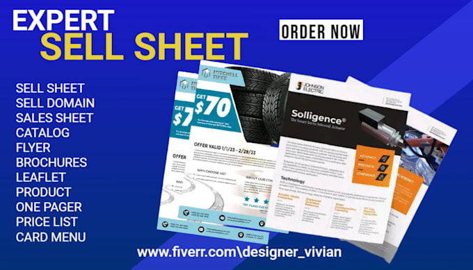 Design business flyer, one pager, brochure, booklet, sell sheet pdf sales flyer by Designer ...
