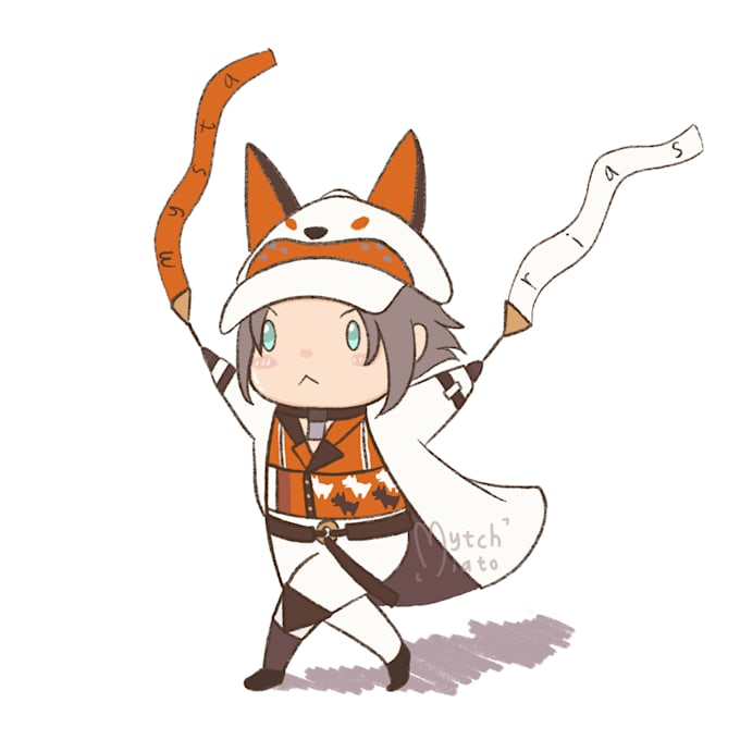 Draw a simple cute chibi art illustration for you by Mytchiato | Fiverr