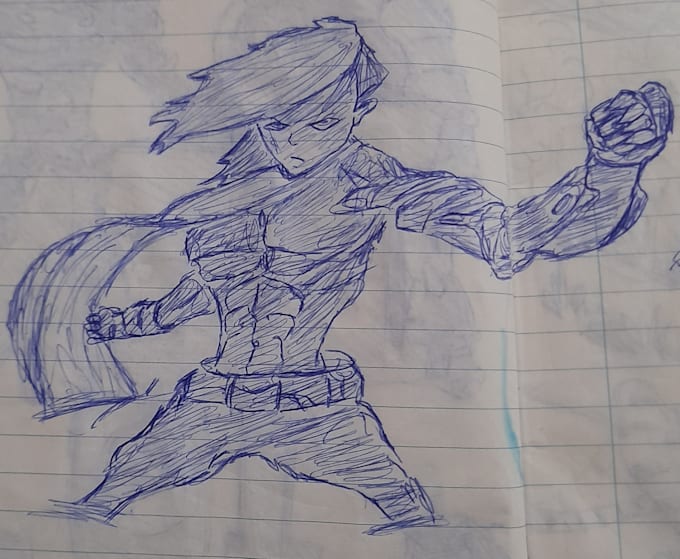 Draw your favourite cartoon character in pencil or pen art by ...