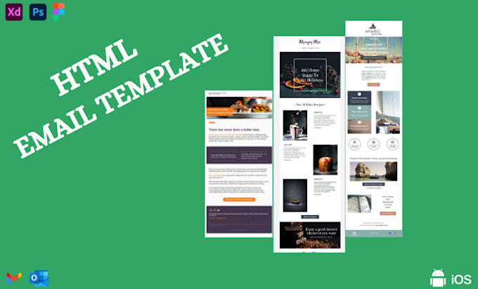 Convert psd, pdf, png, figma to responsive html email by Karkarkaushal ...