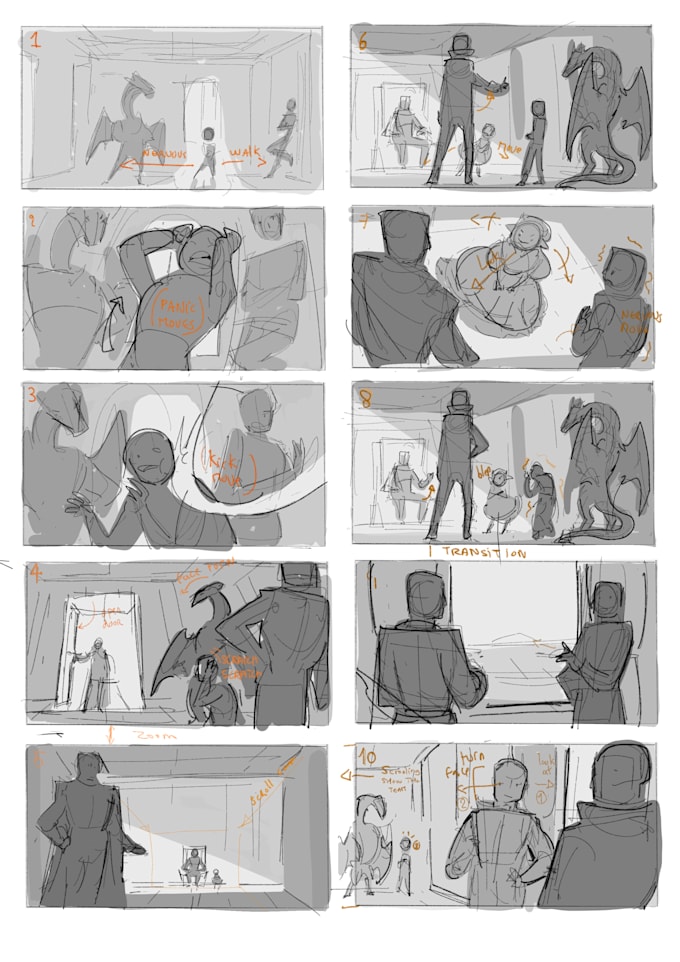 Storyboard for your project by Isabellecart | Fiverr