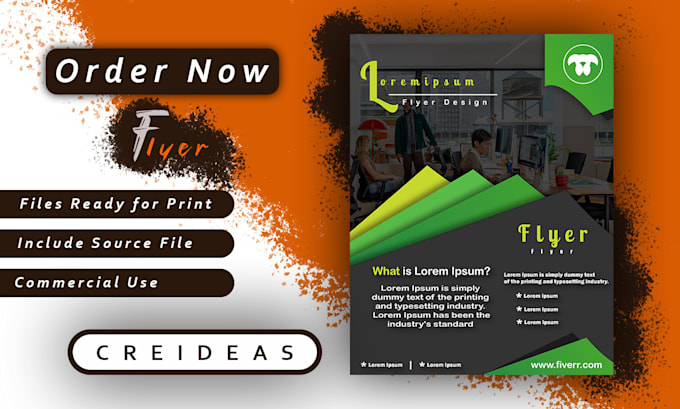 Design modern and professional flyer designs for you by Creideas | Fiverr
