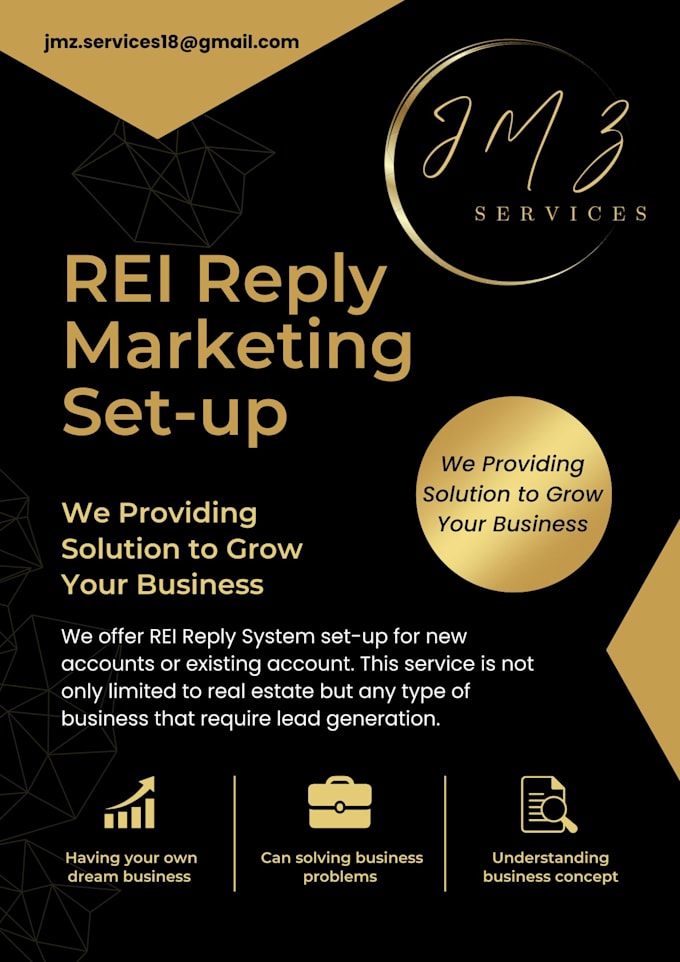 Set up your rei reply system by Jmz_services | Fiverr