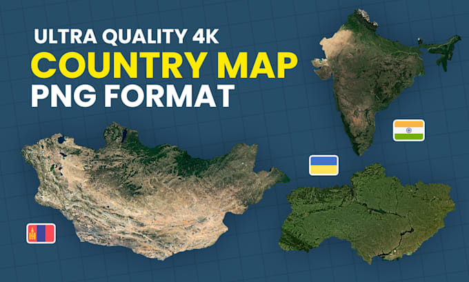 Create transparent country maps png format by Kognitivid | Fiverr