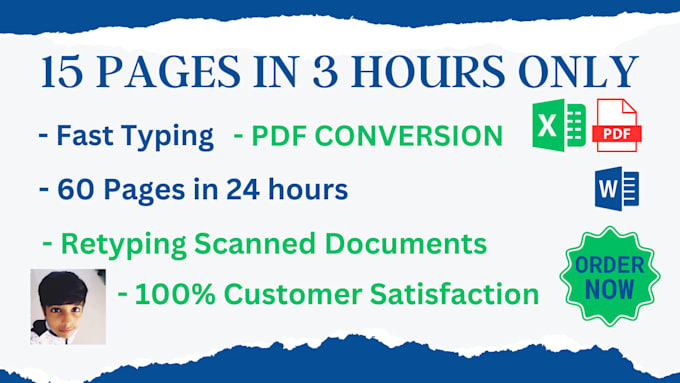 Do pdfs coversion and retyping scanned documents by Raj_excelmaster ...