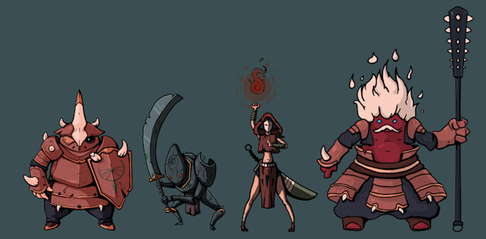 Draw character design in cartoon style for platformer games by Maxol3 ...