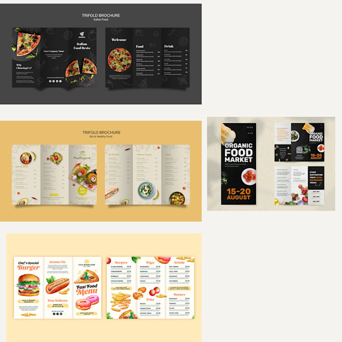 Restaurant menu food menu or cafe menu design for you in 8hr by ...