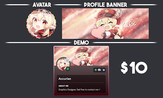 Design you a stylish discord banner by Accurian | Fiverr