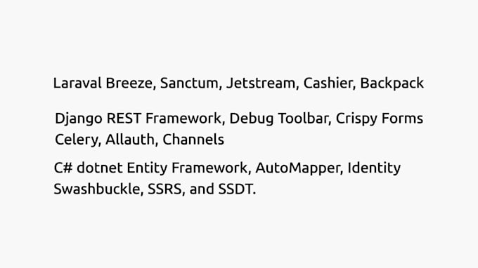 Expert web developer laravel, django, dotnet, html, css, and js by ... Expert web developer laravel, django, dotnet, html, css, and js by ...