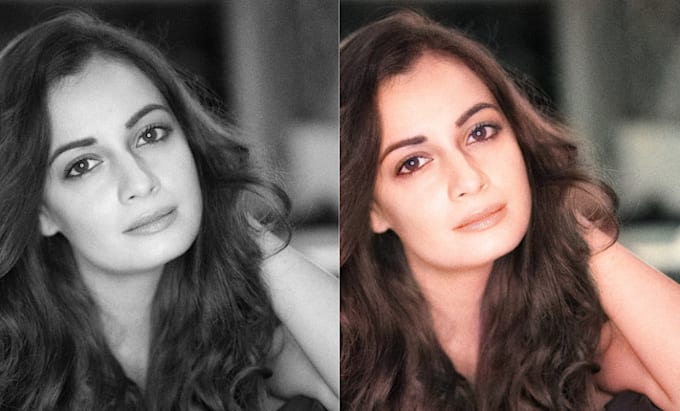 Colorizing black and white photos manually by Sasindu1996 | Fiverr