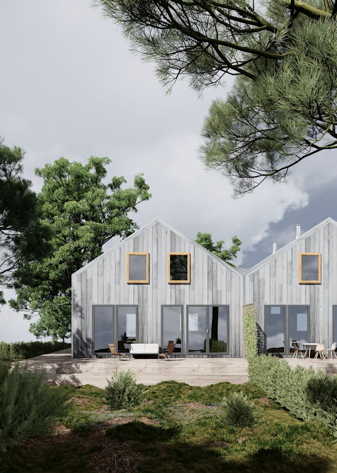 Make realistic exterior render by Lizades | Fiverr