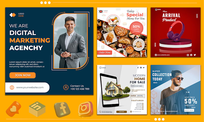 Creative and impactful social media post design services by Webexpert ...