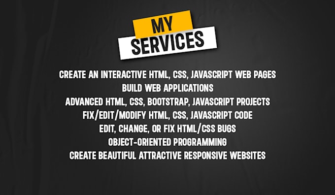 Do Your Front End Web Development Projects Using Html Css Javascript