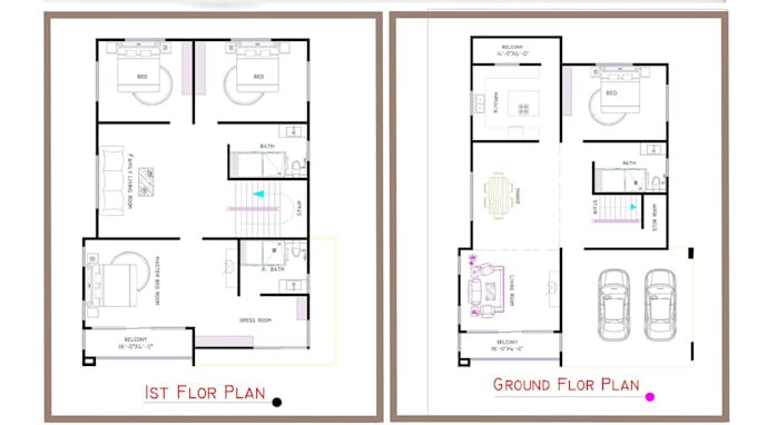 Redraw your sketch floor plan by Ammar_bellili | Fiverr