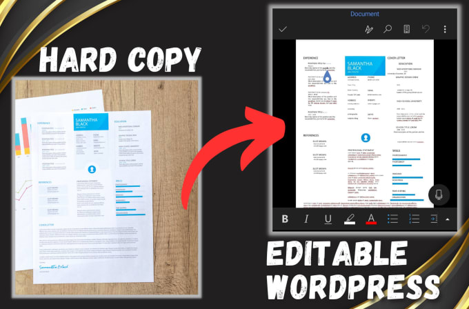 Do any hardcopy to editable microsoft word file for you by ... Do any hardcopy to editable microsoft word file for you by ...