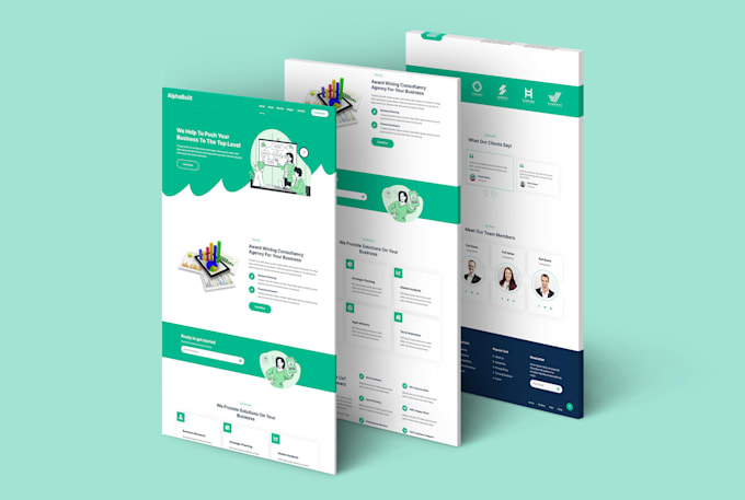 Design responsive html landing page or one page website by Farabi ...