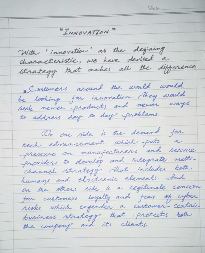 Handwrite any documents for you with attractive glitter work by ...