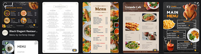 Create a professional restaurant menu by Badlioninc | Fiverr