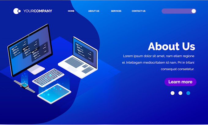 Do Frontend Development In Html Css Js Landing Page Website By Afaqdeve Fiverr