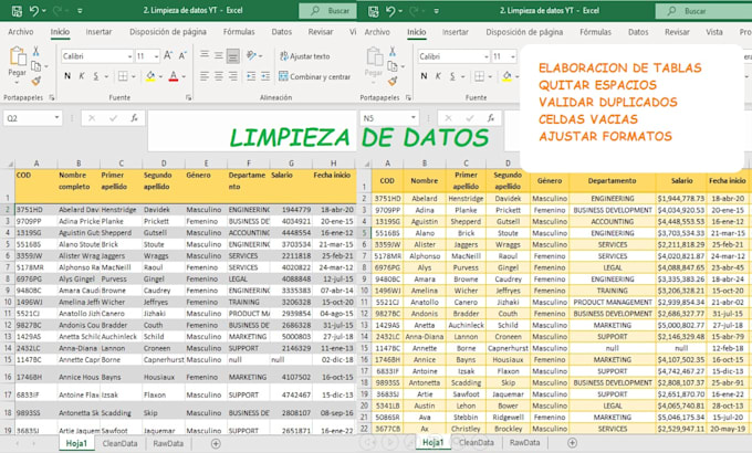 Create formulas to automate your excel sheets by Carolinasuiga | Fiverr
