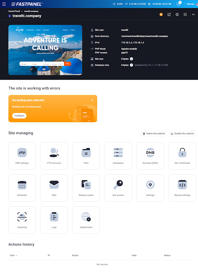 Installing and configuring a free control panel by Abv159 | Fiverr
